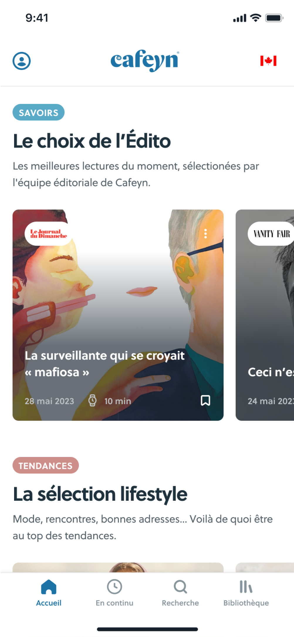 Cafeyn - Abonnement aux magazines en ligne