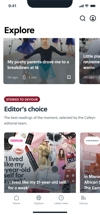 Cafeyn - Subscription to online magazines