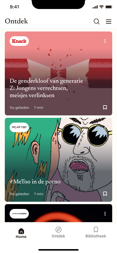 Blendle - Abonnement op online tijdschriften